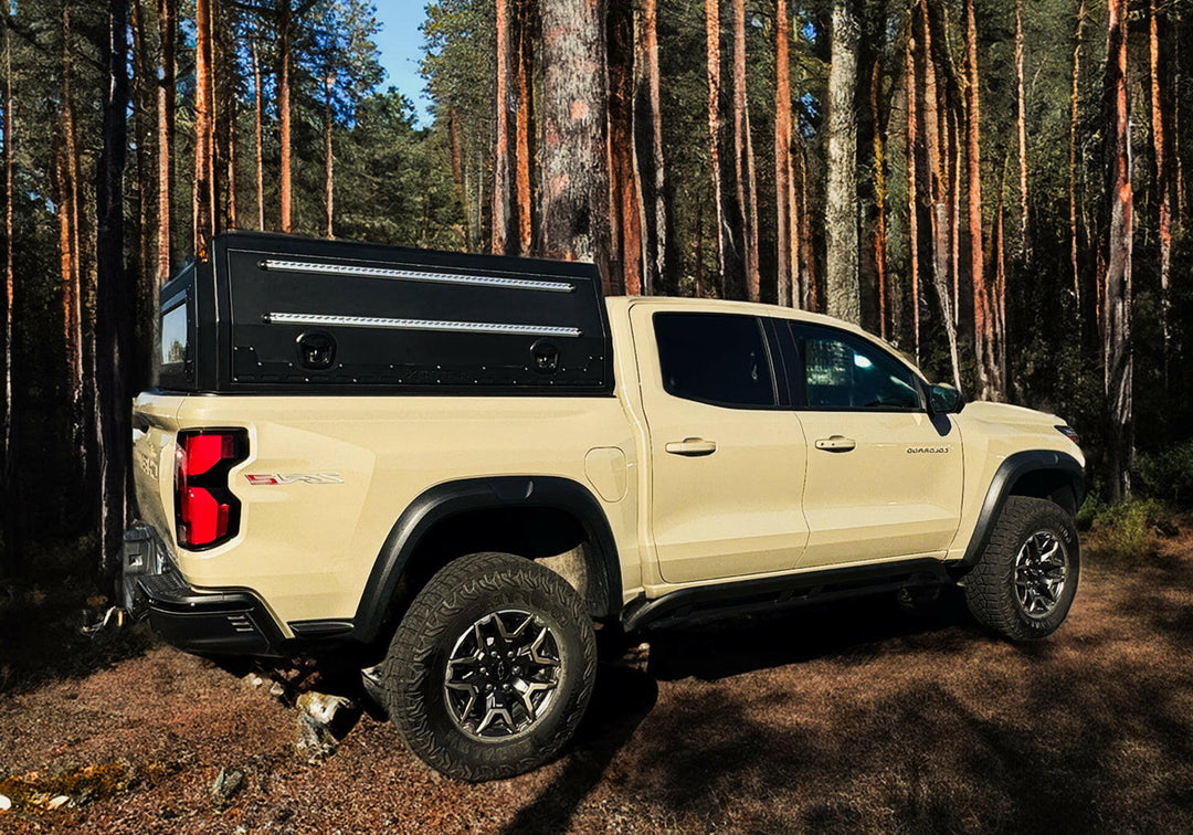 Full Wing Truck Cap Topper & Overland Camper Shell for Work, Camping ...