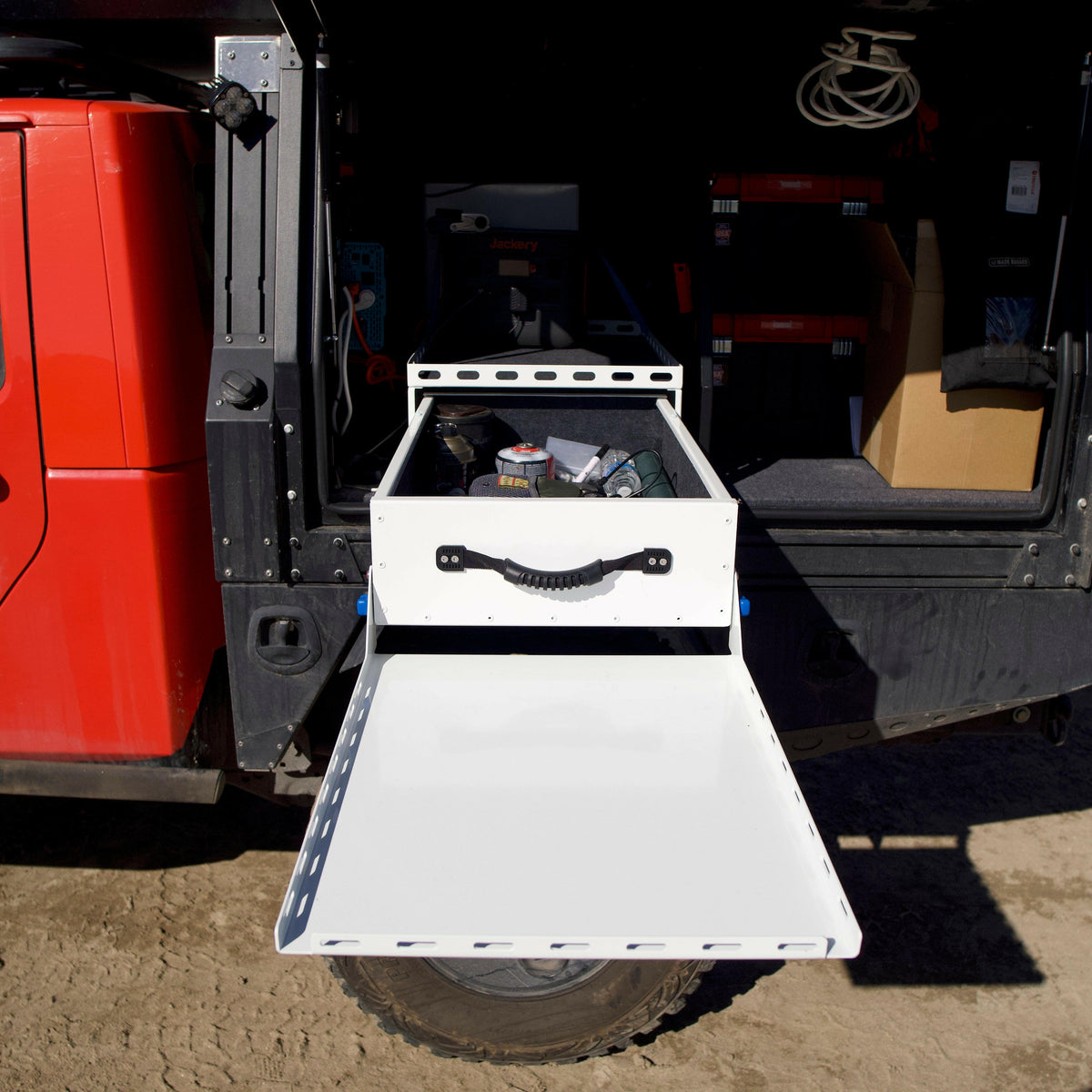 Slide Out Toolbox | Dirtbox Overland